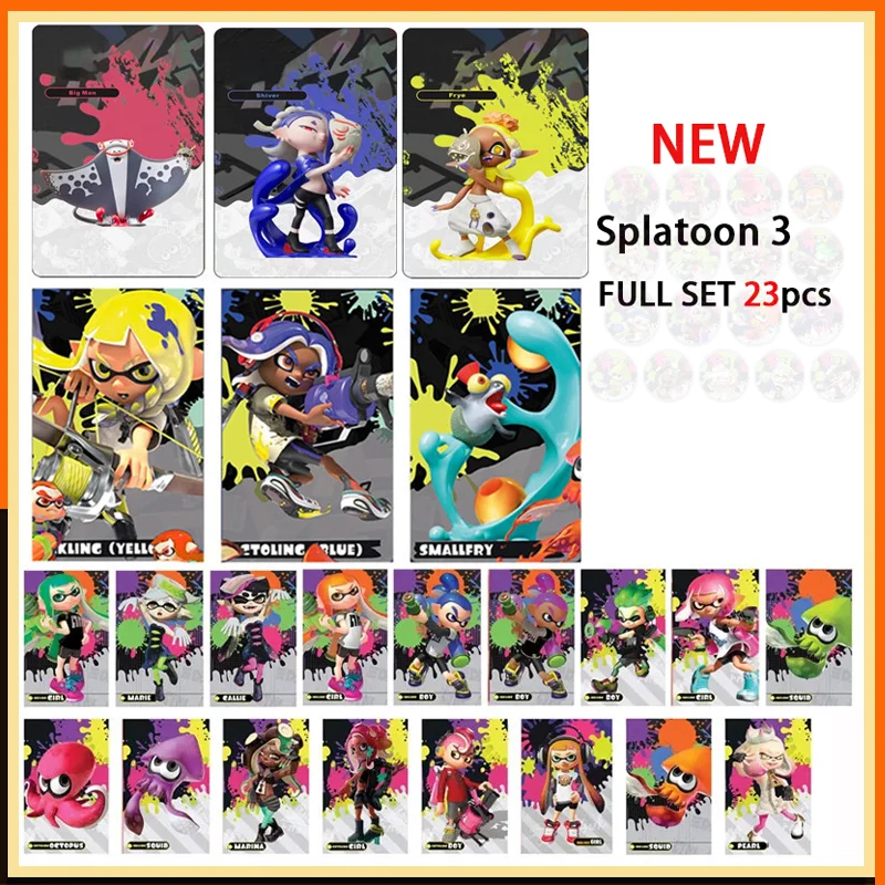 Splatoon amiibo card splatoon 3 ns switch amiibo splatoon 3 card NFC card Splatoon Universal ...
