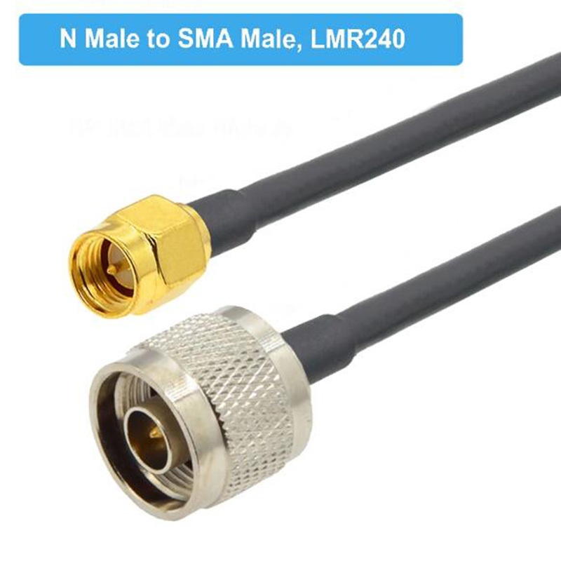 LMR240 Coaxial Cable SMA Male to N male Connector For PARABOLIC ...