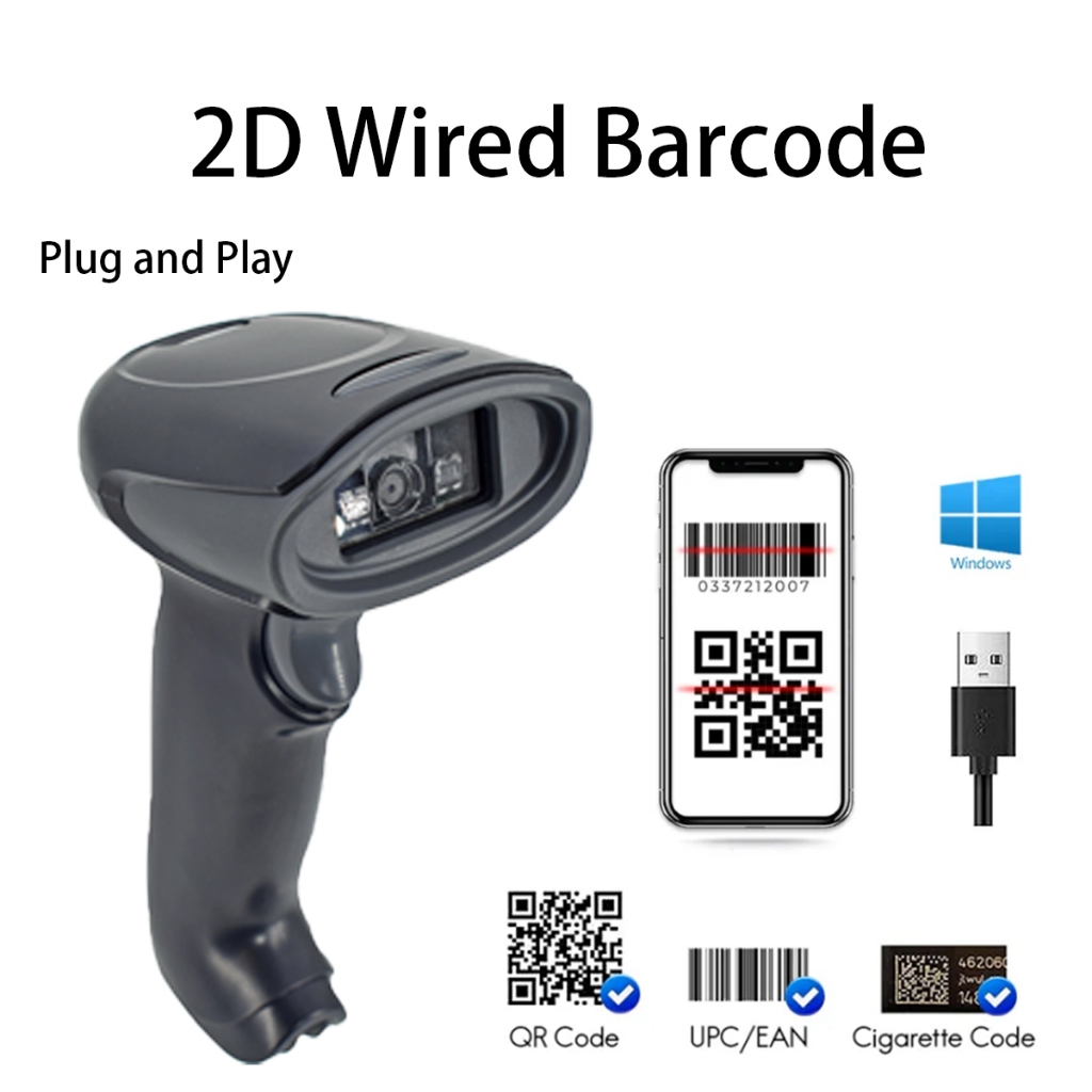 High Speed 2D code Dot Matrix Wired barcode Reader | Shopee Philippines