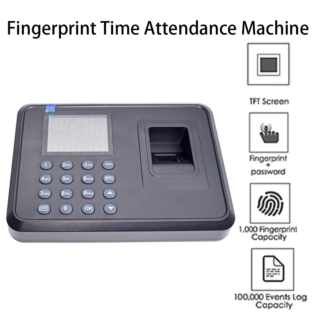 TOP SELLING Biometric Fingerprint Attendance Punch Card Machine ...