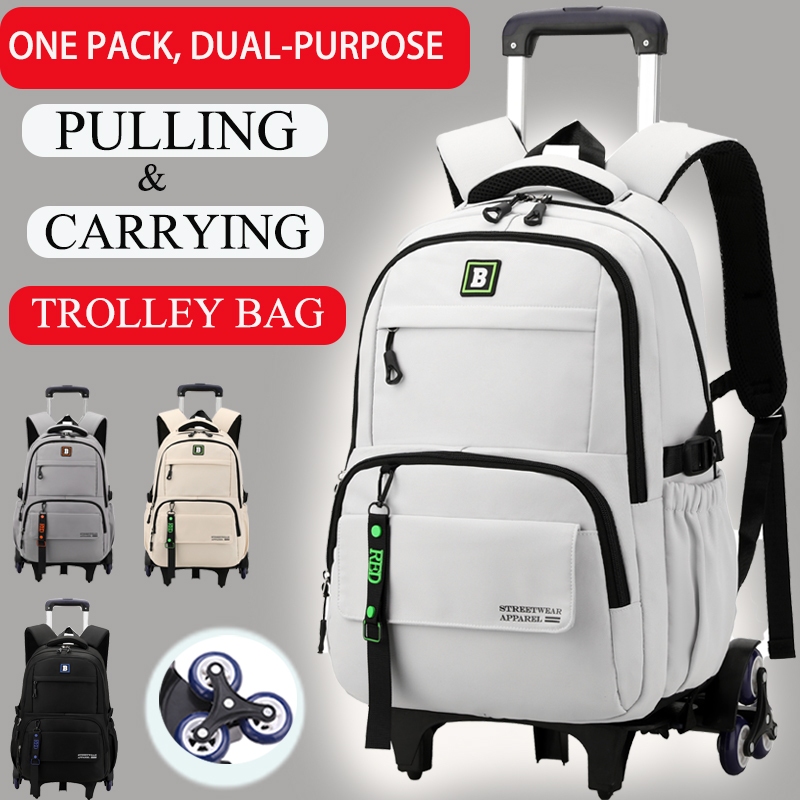Student Gift Trolley Schoolbag Can Climb Stairs Junior High School ...
