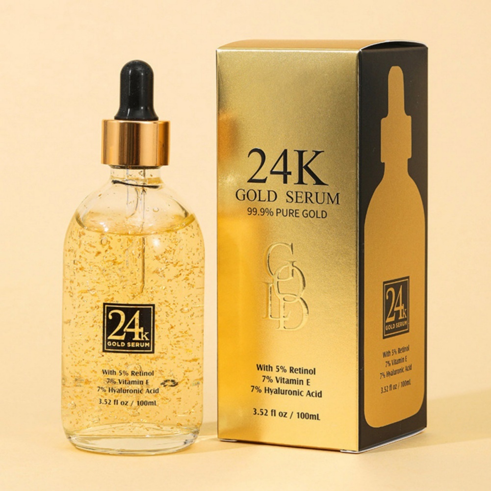 24K Gold Hyaluronic Acid Serum Brightening Moisturizing Anti-aging Anti Wrinkles Repair Smooth ...