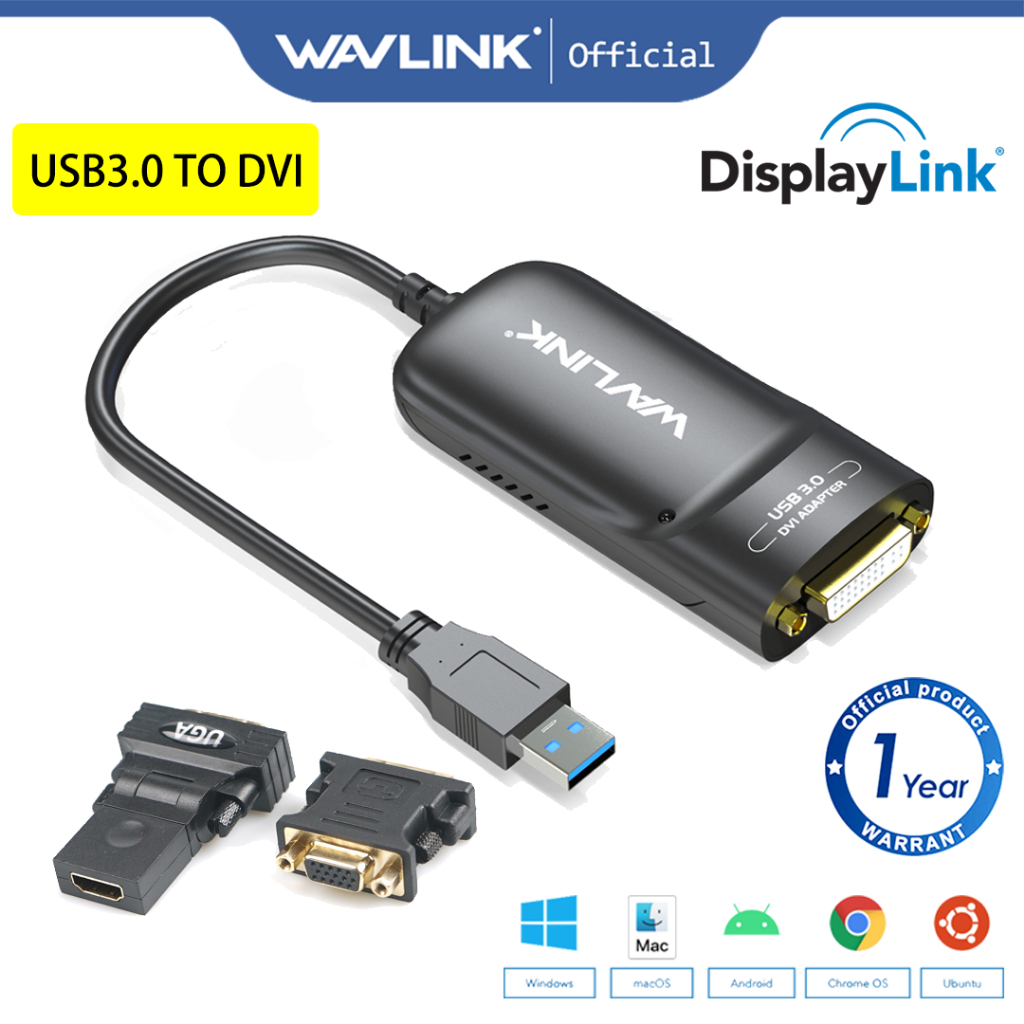 Wavlink USB to DVI External Video Card Graphic Display Adapter supports ...