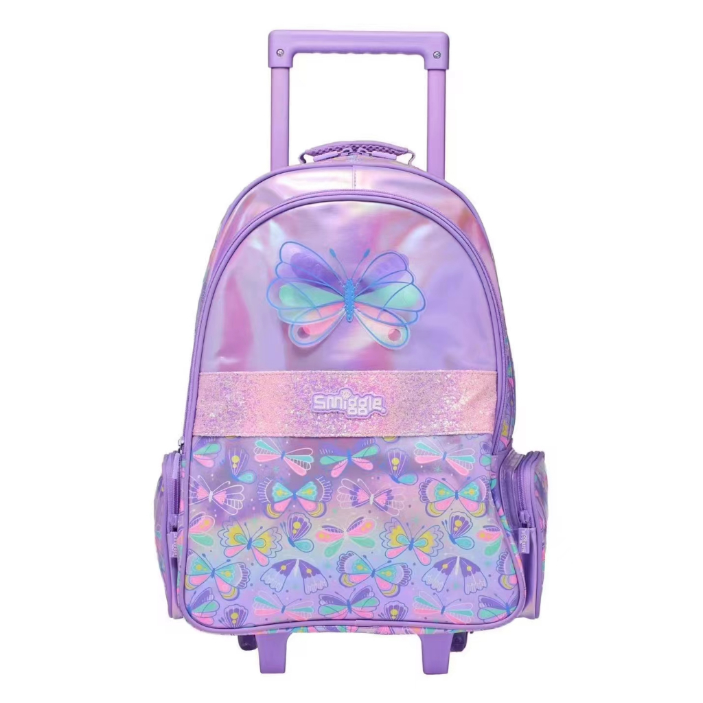 Smiggle butterfly Light Up Trolley Backpack | Shopee Philippines