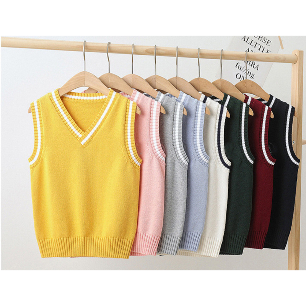 Children Knitted Vest Elementary School Students Kindergarten Autumn ...