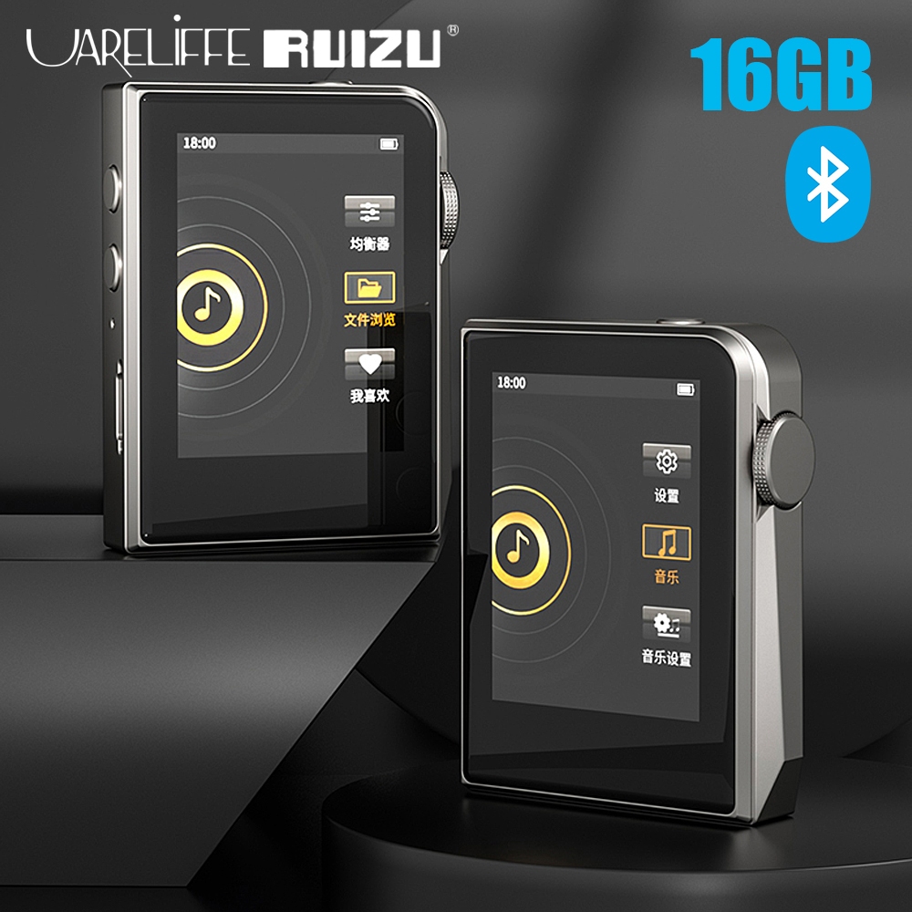 Uareliffe RUIZU A58 Music Player 16G Bluetooth HiFi Lossless Decoding ...