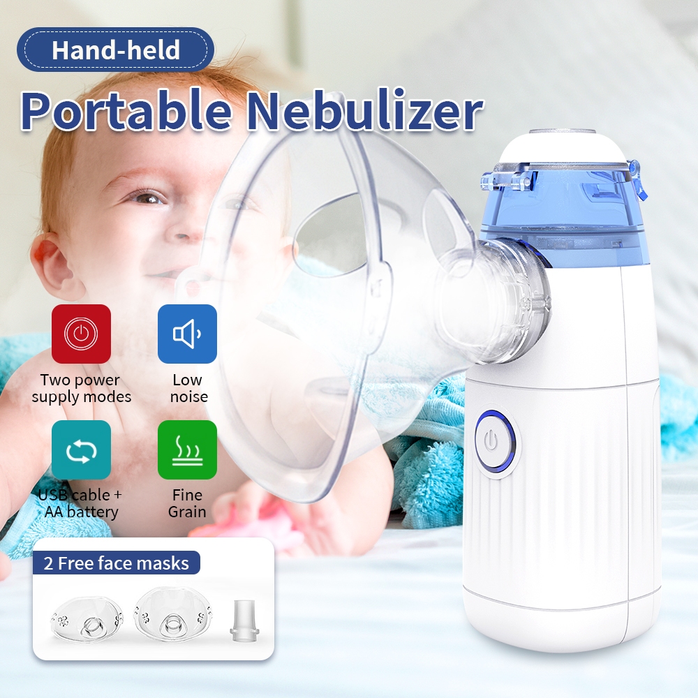 Rechargeable Inhale Nebulizer Mini Portable Steaming Inhaler Baby Adult ...