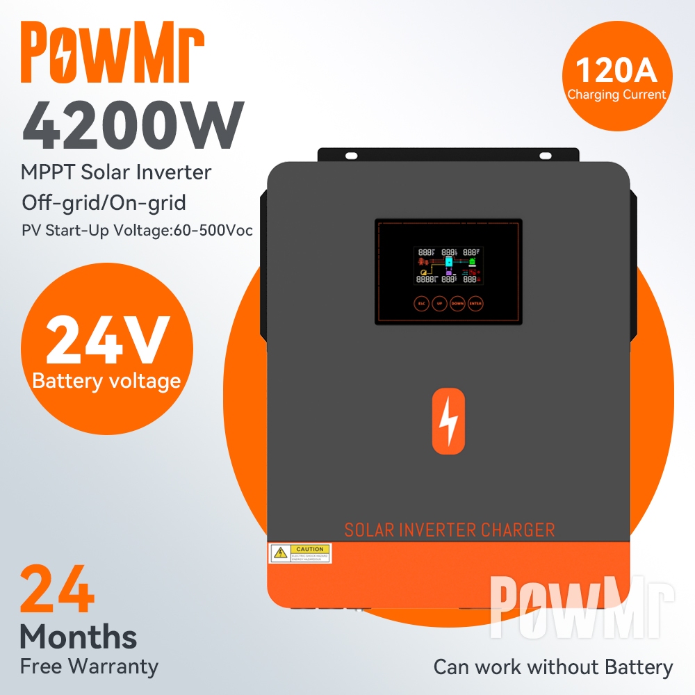 【Local Delivery】PowMr MPPT 4.2KW On-Grid/Off-Grid Pure Sine Wave Solar ...