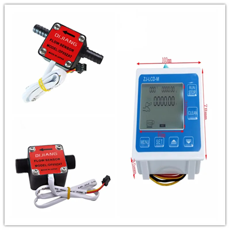 DN15 DN10 Flow meter fuel gauge flowmeter caudalimetro counter flow ...