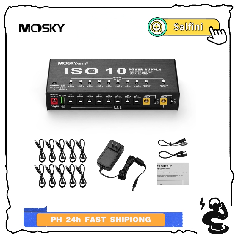 【PH Ready Stock 24h Shipping】MOSKY ISO-10 Guitar Effects Pedal Power ... 【PH Ready Stock 24h Shipping】MOSKY ISO-10 Guitar Effects Pedal Power ...