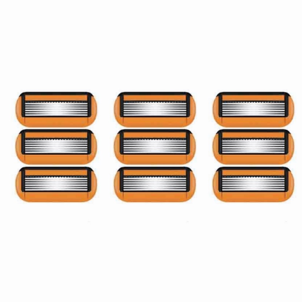Shehave Razor Blades Stainless Steel, 6 Layers Razor Blade Refills ...