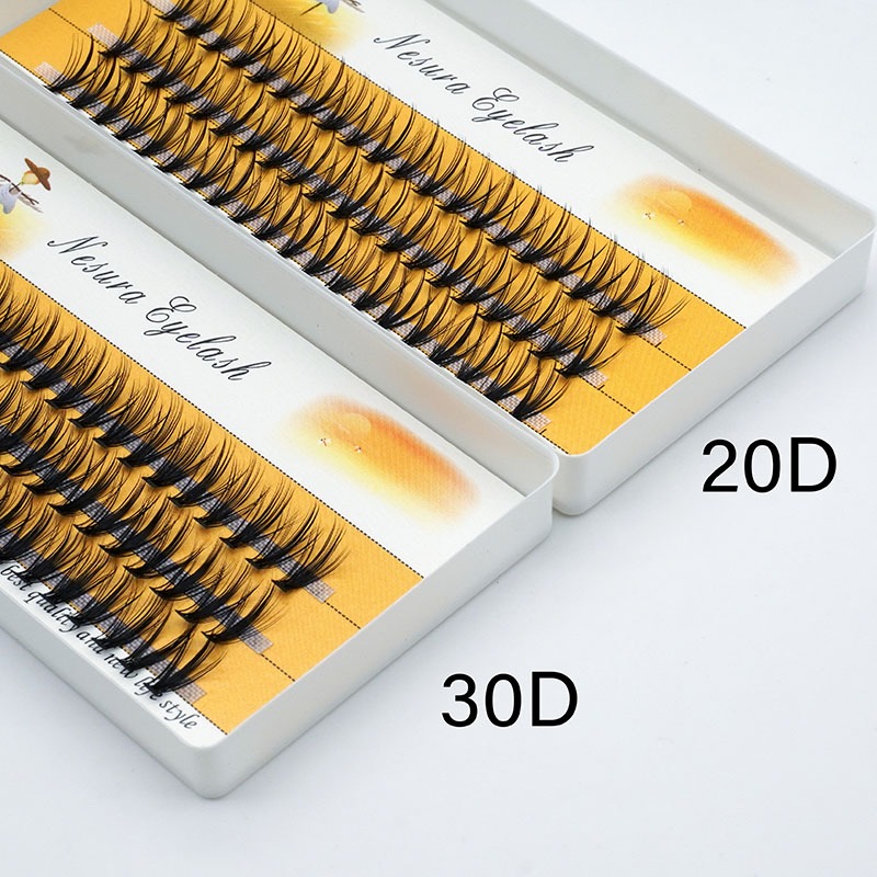 10D/20D/30D single cluster false eyelashes C/D curling false eyelashes ...