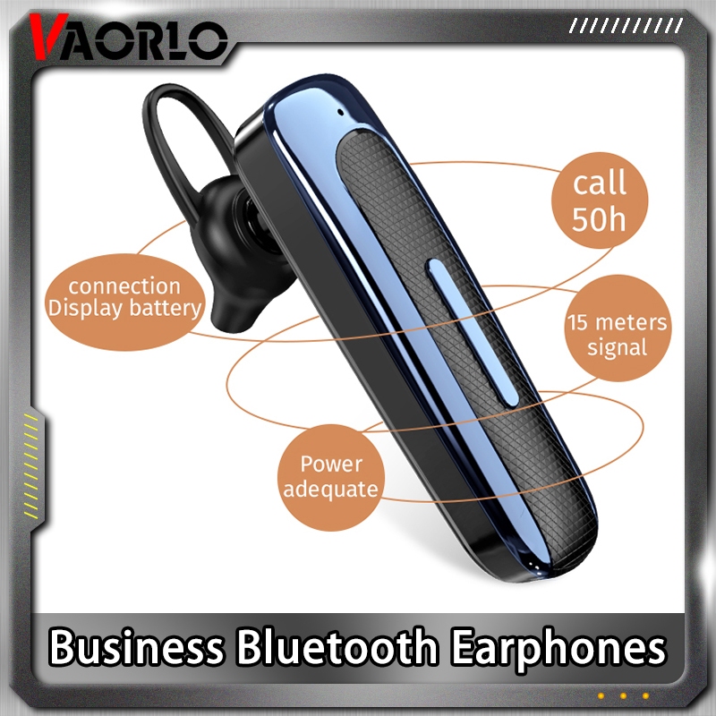 VAORLO Wireless Bluetooth 5.1 Headset, Waterproof Sport Bluetooth Earpiece, Business Earhook ...