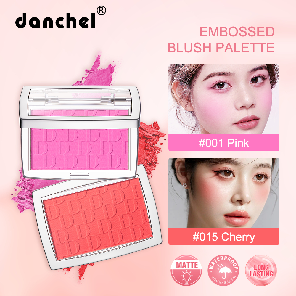 Embossed Blush Palette, High Pigment Blush Soft Waterproof Powder ...