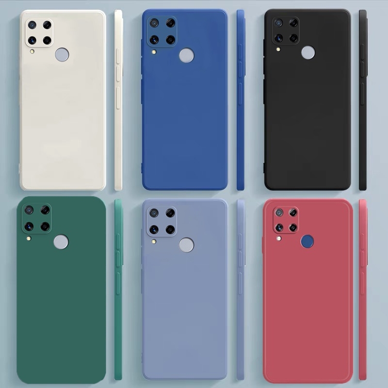 Realme C15 C12 C25 C25S Case Candy Color Soft Silicone TPU Phone Case ...