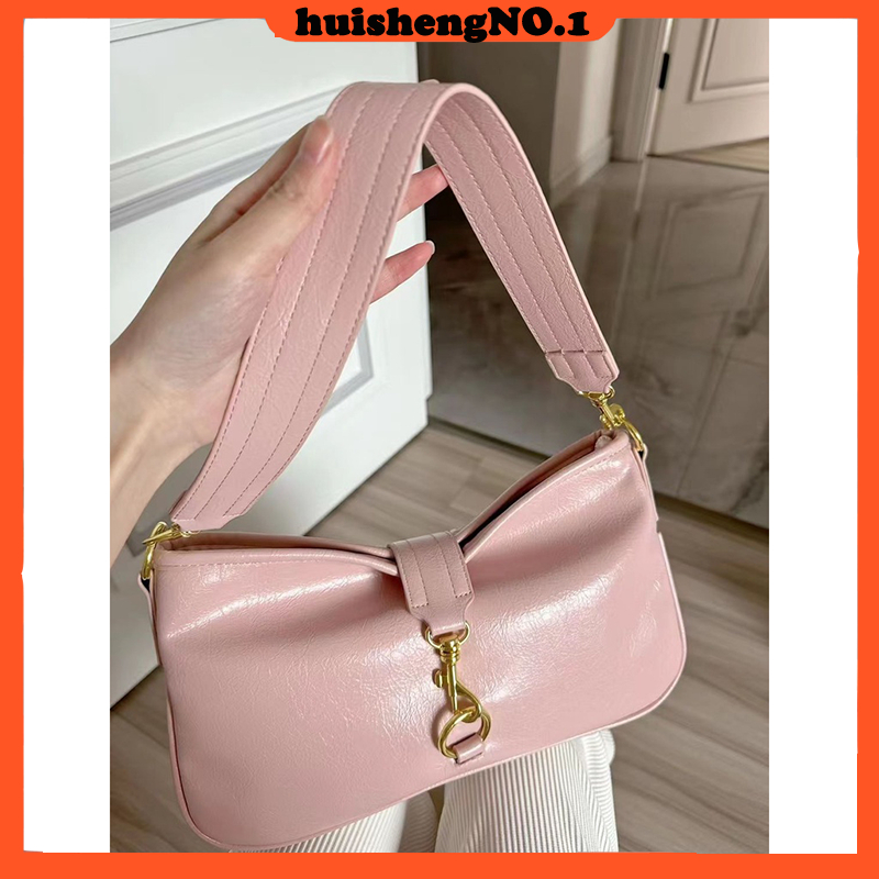 Women Korean Version Fashion Underarm Bag Women Pink One-Shoulder ...