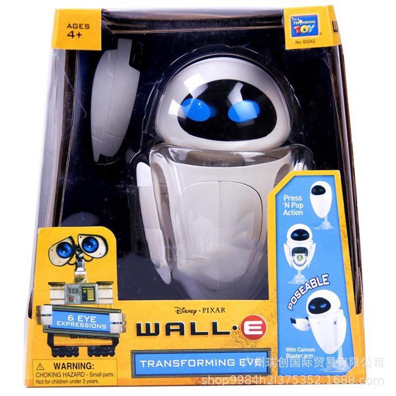 WALL-E Vali Transforming Mobile robots Eva Office desk car toy figurine ...