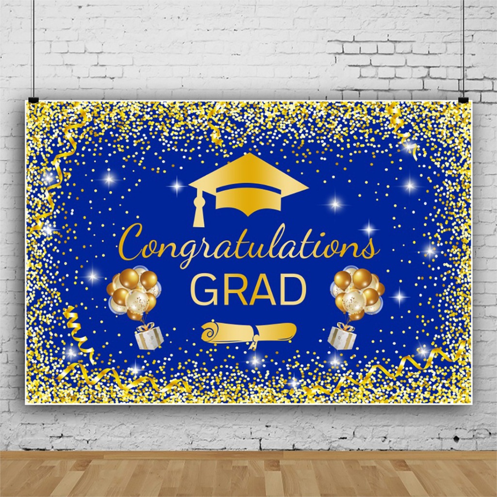 7x5ft Graduation Theme Photography Backdrop Congratulations Graduation ...