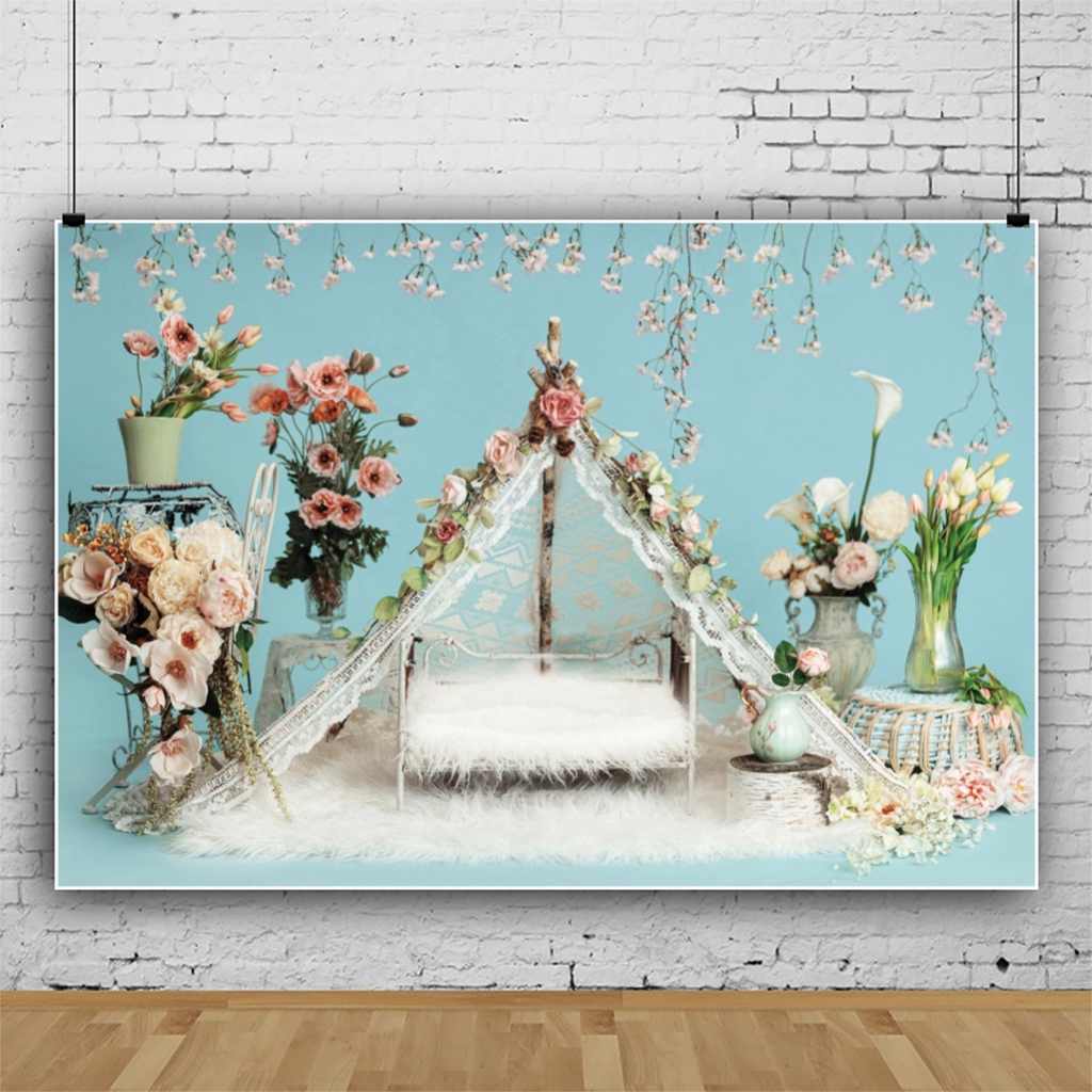 Oil painting floral photography backdrop flower portrait photo shoot ...