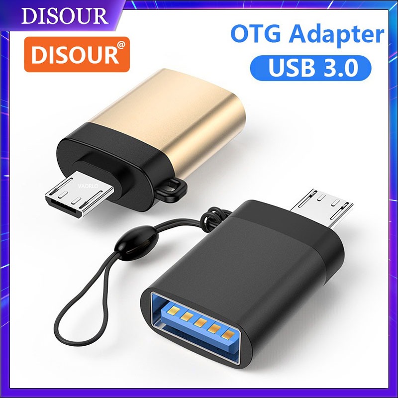 DISOUR Mini OTG Adapter For Micro and Type-C USB 3.0 High Speed ...