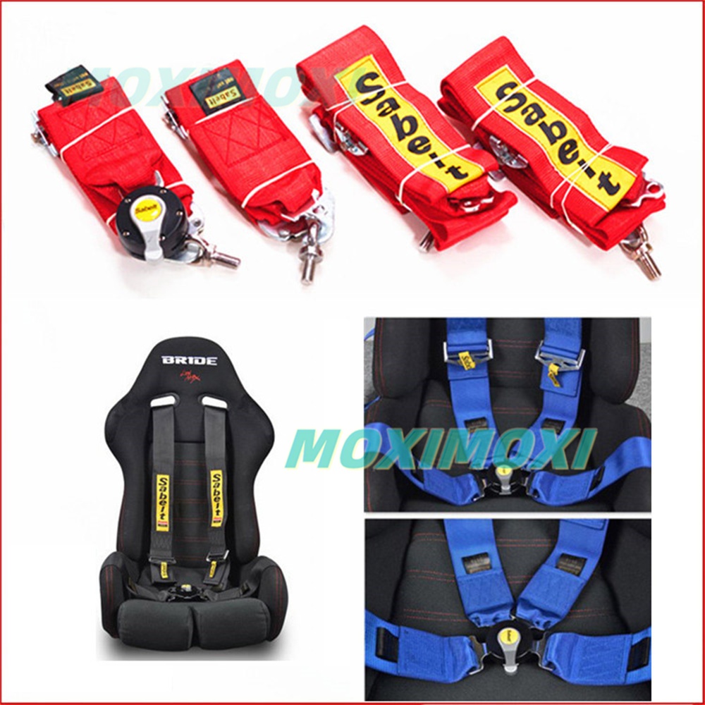 SABELT Universal Car Seat Belt Racing With Camlock 4/5/6 Point Snap-On ...