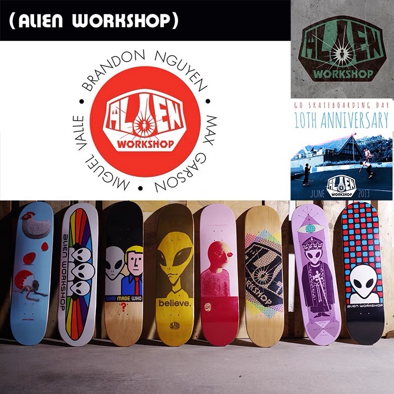 Alien Workshop Classic American Old Brand Skateboard Surface AWS ...