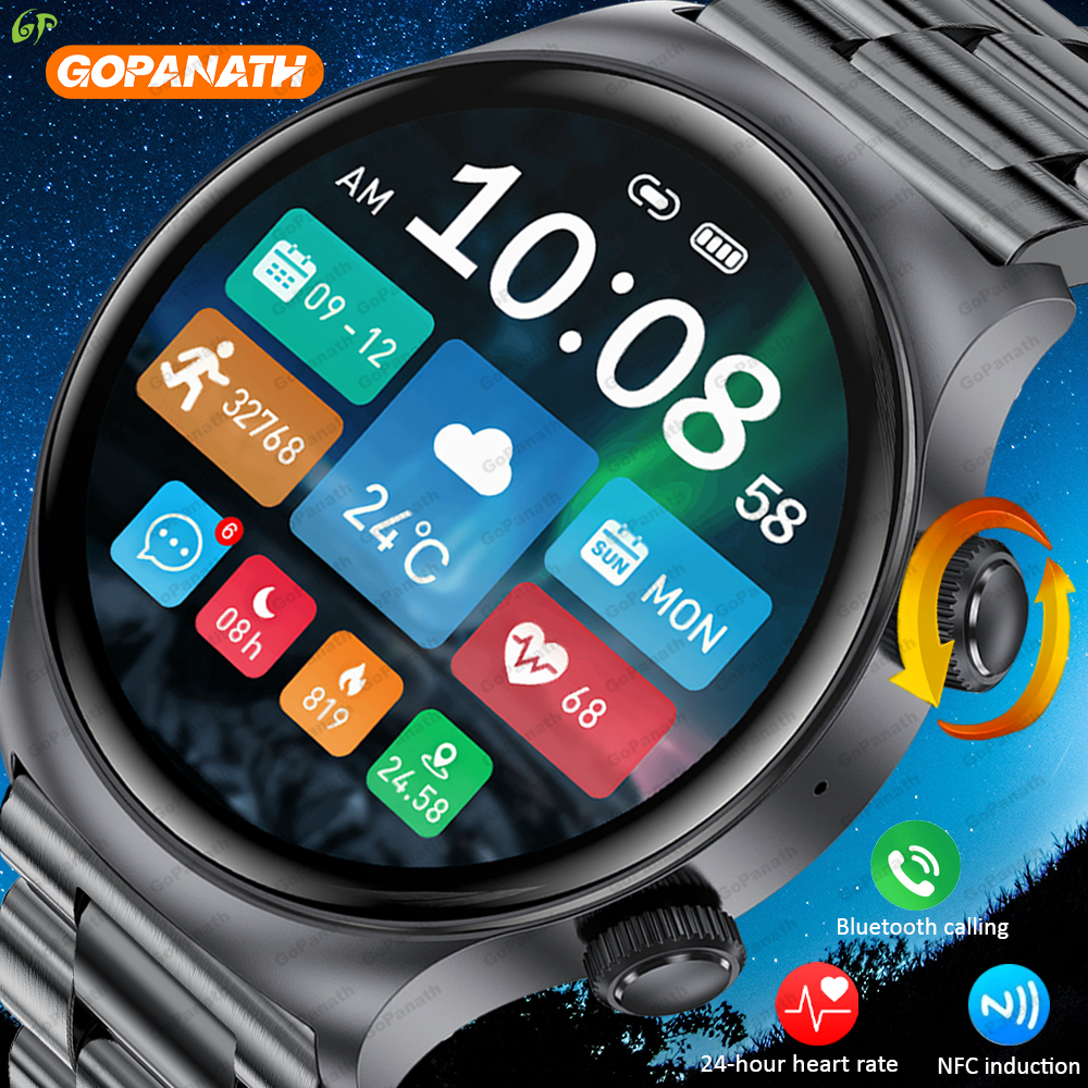 All-new Men's Bluetooth Talk Smartwatch AI Voice Assistant 24-hour ...