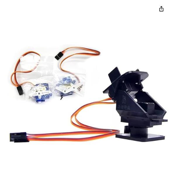Pan Tilt 2 Axis FPV Camera Gimbal Mount Bracket W/ 2 Servos Support for Arduino and Raspberry Pi ...