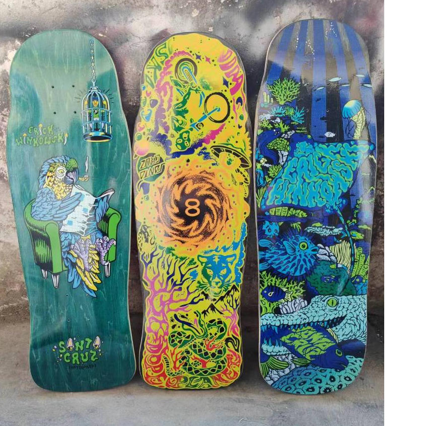 OLD SCHOOL SKATEBOARD 32INCH SANTACRUZ NEW DESIGNS DECK CANANDIAN ...