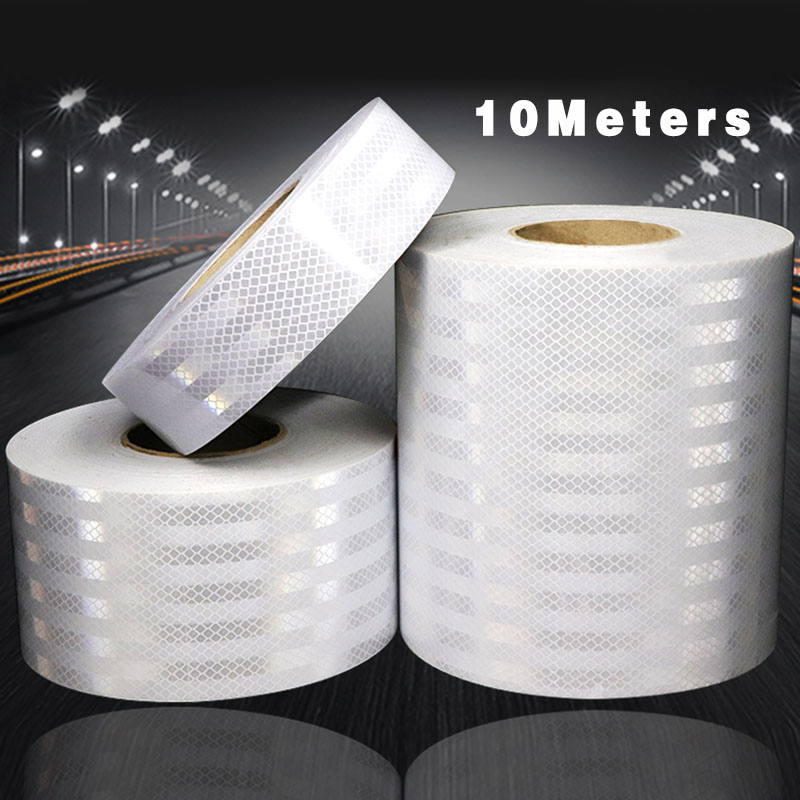 White Reflective Strip 5/10/15/20/30/40cm * 10M Super Reflective ...