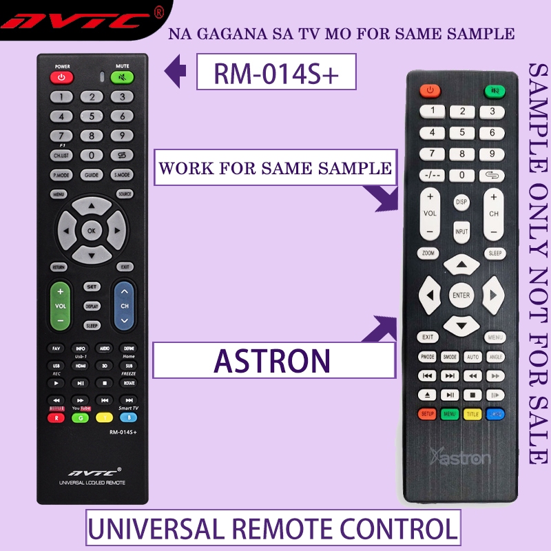 Universal remote control for astron LED Smart TV Remote Control ...