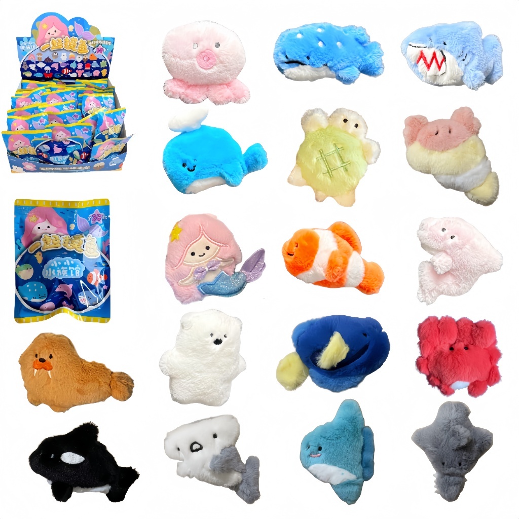 Little Aquarium Plush Toy Blind Bag Soft Stuffed Cute Plushie Doll ...