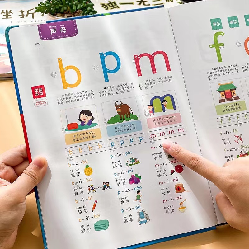 Chinese Hanyu Pinyin Book Mandarin Buku with Sound for Preschoolers ...