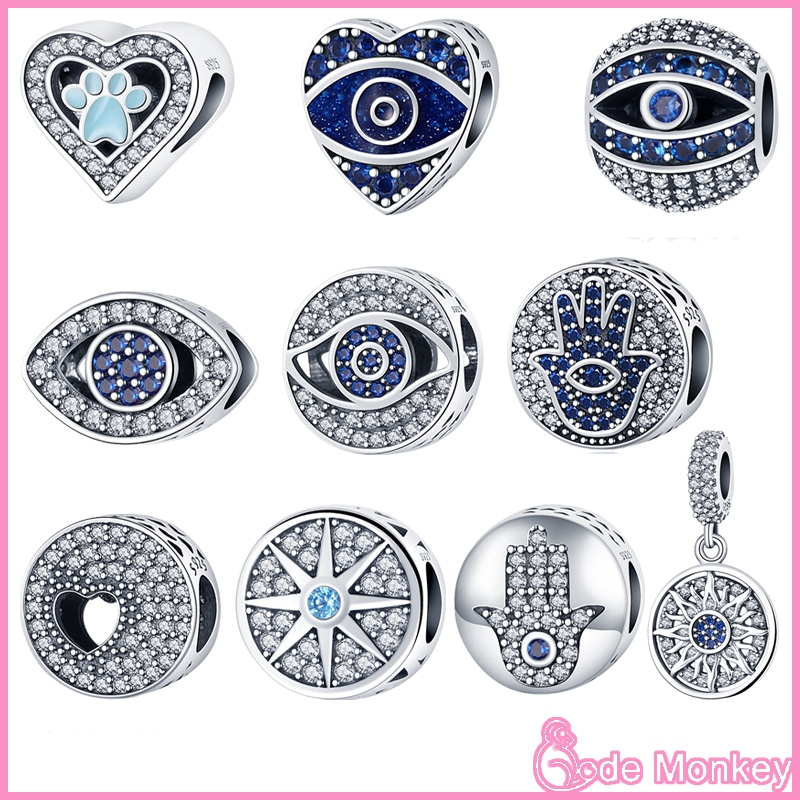 S925 Silver Same Design Devil's Eye Devil's Palm Beads Suitable for ...