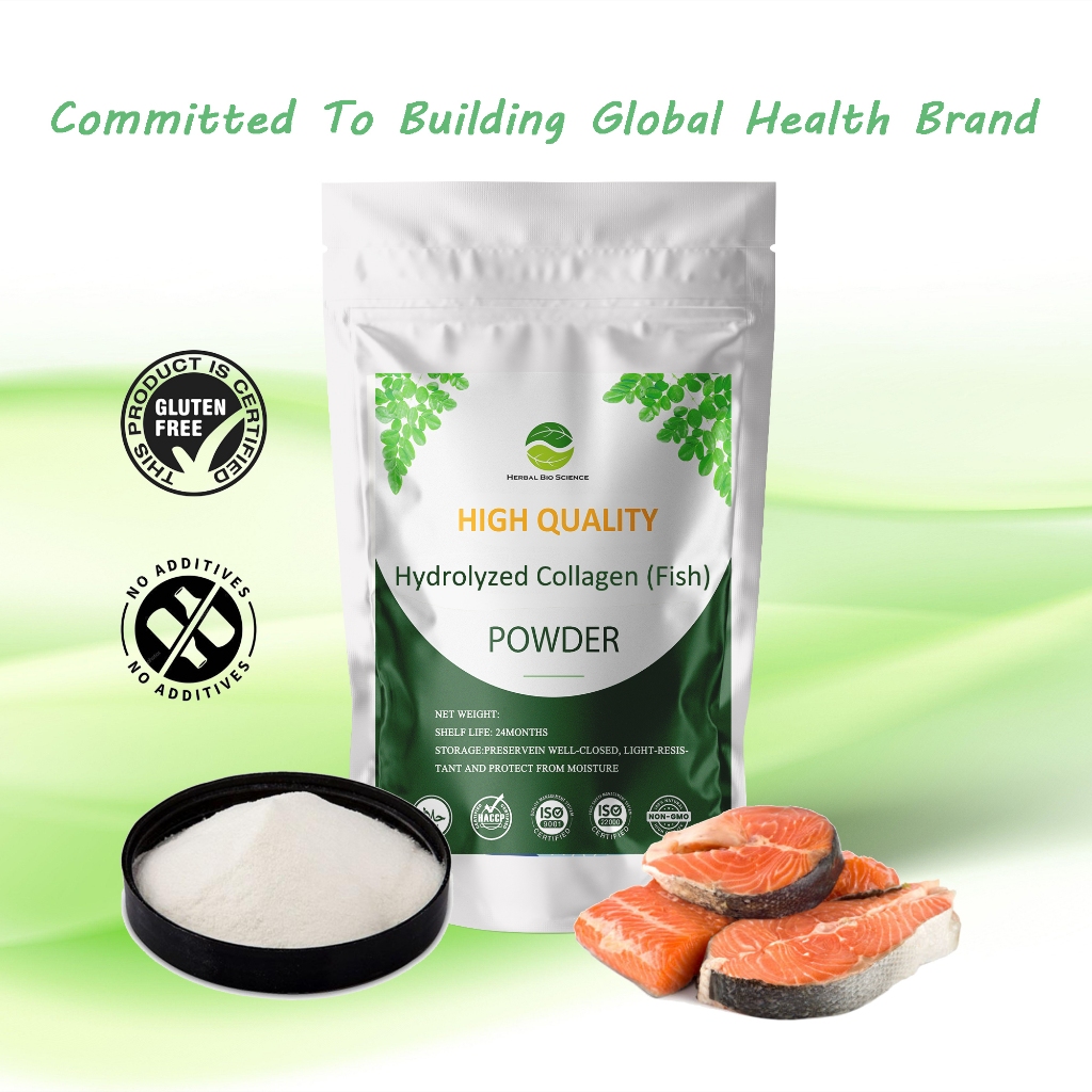 【High Quality】Hydrolyzed Collagen (Fish)/Benefit the skin/Promote ...