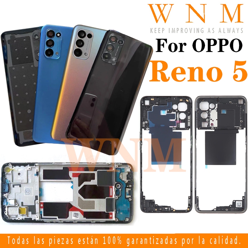 New For OPPO Reno 5 5G Reno5 CPH2145 LCD Front Frame Bezel Back Battery ...