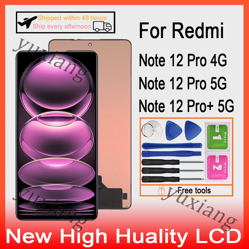 OLED TFT For Redmi Note 12 Pro 4G 5G Note 12 Pro+ Plus 5G LCD Display ...