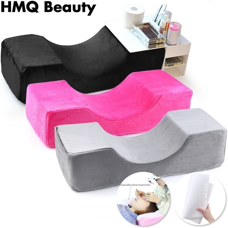 Eyelash Extension Flannel Pillows Eyelash Pillow with Disposable Pillow ...