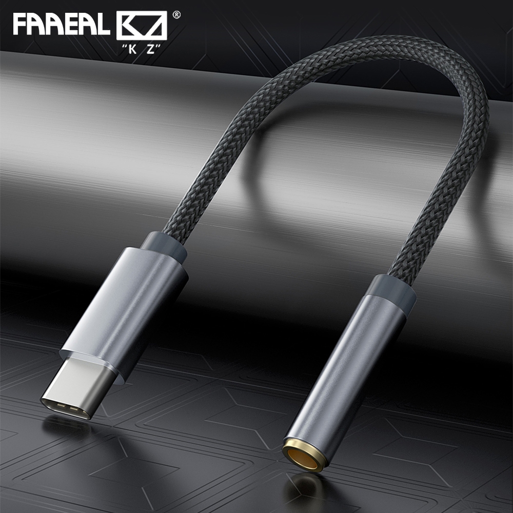 FAAEAL KZ AM01 DAC Cable Type-C To 3.5mm Audio Adapter 32bit/384kHz Hi ...