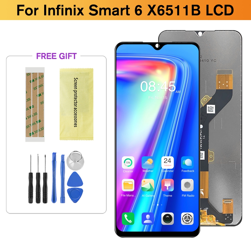 For Infinix Smart 6 X6511 X6511B X6511E LCD Display Screen Touch ...