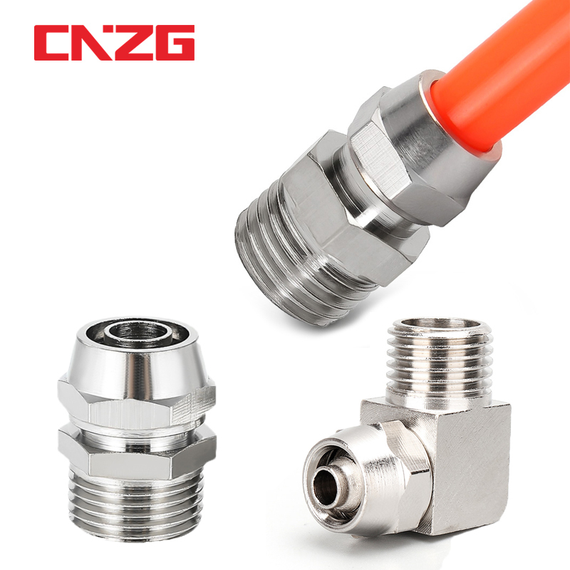 KPC & KPL Pneumatic Fitting Quick Screw On Thread 1/8 1/4 3/8 1/2 BSP ...