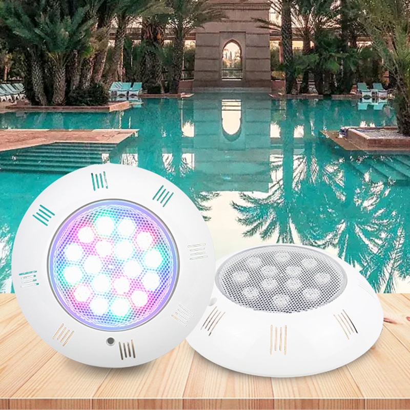 LED Underwater Swimming Pool Lights Surface mounted RGB Color Changing AC12V IP68 Waterproof ...