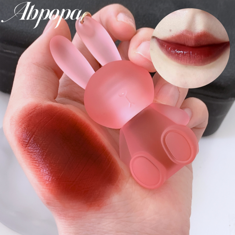 Abpopa Gege bear Silky Matte Matte Lip Mud Velvet Feel Light and Long-lasting Color 9 Colors ...