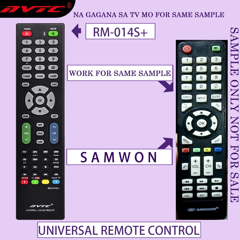 Remote Control For samwon TV Remote 100% Universal Smart tv Remote Na ...