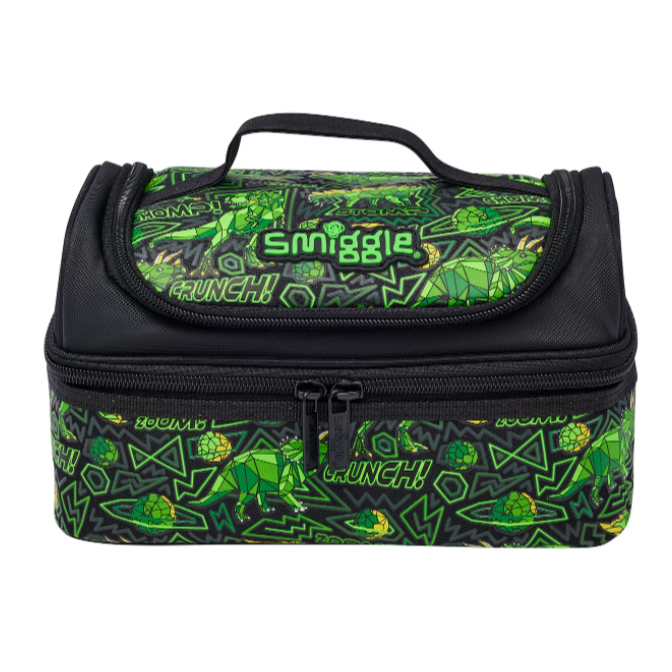 Smiggle dinosaur Wild Side Double Decker Lunchbox | Shopee Philippines