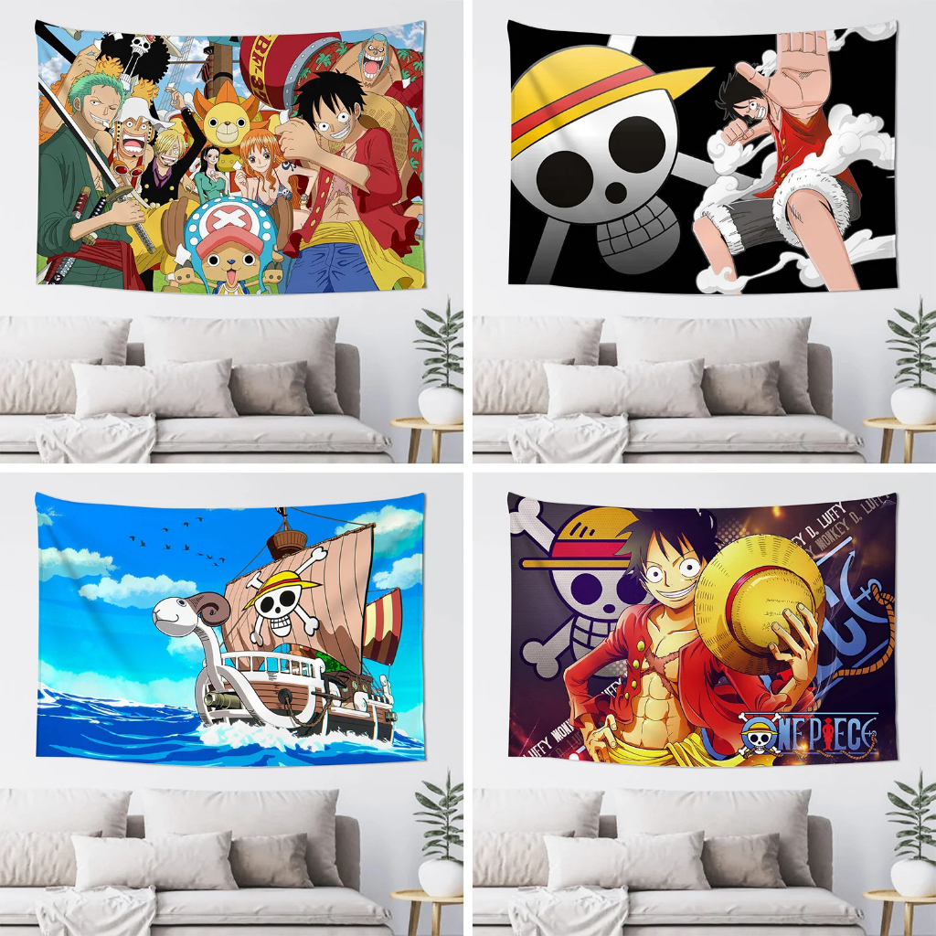 One Piece Back Background Anime Ice Nami Luffy zoroTapestry Wall ...