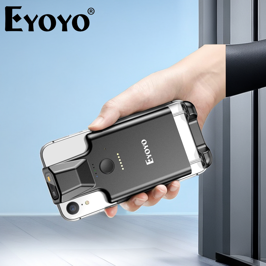 Eyoyo QR Bluetooth Barcode Scanner EY-017P Connection Simultaneously 1D ...