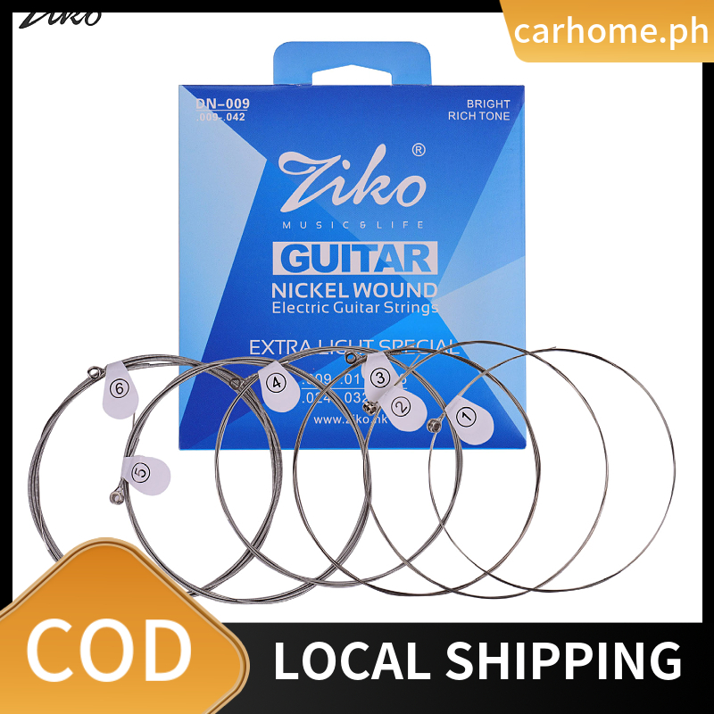 ZIKO DN-010 Normal Light Guitar Strings for Electric Guitars Hexagonal ...