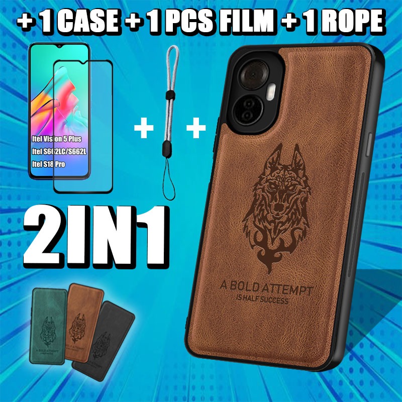 2 IN 1 luxury Leather case For Itel Vision 5 Plus S662LC/S662L S18 Pro ...