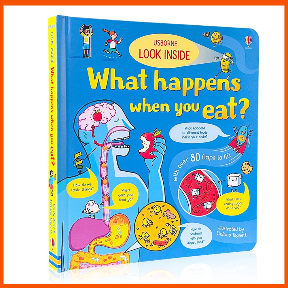 Usborne Look Inside What Happens When You Eat 3D Flap Picture Books ...